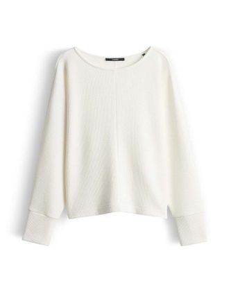 someday Sweatshirt UTIBBY TEXTURE Loose im Viskosemix weite Passform, schmal zulaufend, Rippstruktur, elastischer Stoff