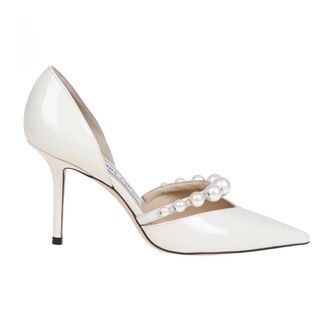 Jimmy Choo London Aurelie 85 - - Shoes - Damen - Wei&szlig; - 38 1/2 EU
