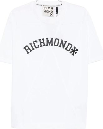 John Richmond Homme, Tops, Blanc, Taille: S Diben T-shirt
