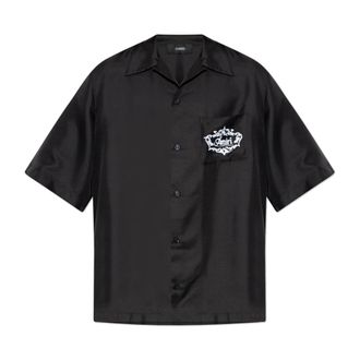 Amiri Homme, Chemises, Noir, Taille: L Chateau Crest Camp Shirt