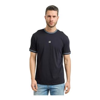 A|X Armani Exchange Homme, Tops, Bleu, Taille: S T-shirt logo coupe classique