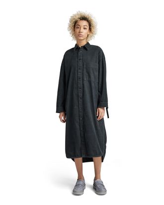 G-Star RAW Damen Long Shirt Kleid, Grau (cloack gd D22160-C436-C784), XS