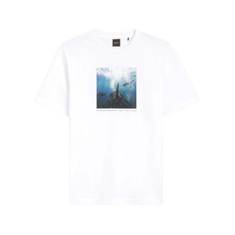 HUGO BOSS Homme, Tops, Blanc, Taille: M Te Creature T-Shirt