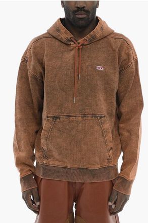 Diesel Denim Hoodie D-UM-RIB-NE with Track Effect size L