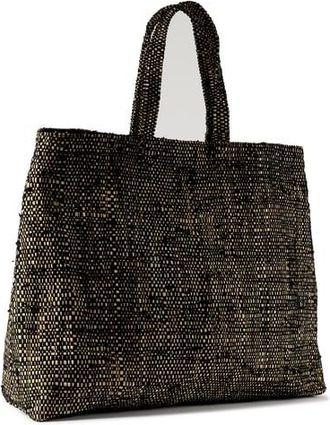 Saison 1865 Sac cabas Hafia en raphia et coton m&eacute;lang&eacute;s