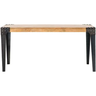 Miliboo Industrieller Esstisch Stahl und Holz L160 madison