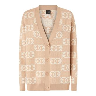 Pinko Haf Breed Cardigan - - Knitwear - Damen - Beige - S