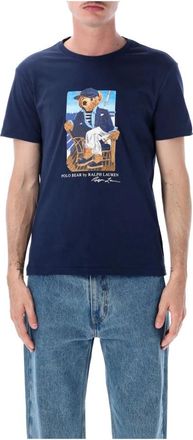 Polo Ralph Lauren Homme, Tops, Bleu, Taille: XL Bear Tee