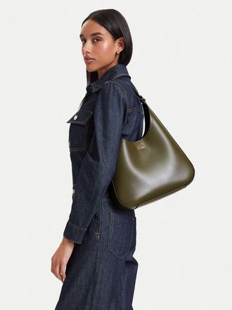 Calvin Klein Handtasche Calvin Klein Ck Medium Shoulder Bag LV04F3522G Dunkelgr&uuml;n