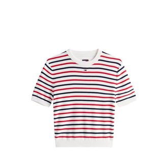 Tommy Hilfiger Pull ajust&eacute; &agrave; manches courtes
