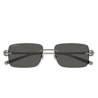 Gucci Rechteckige randlose Sonnenbrille - - Accessories - unisex - Grau - 55 MM