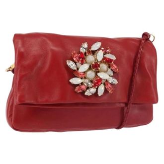Miu Miu Sac bandouli&egrave;re en cuir Pre-owned - Femme - Pre-owned - Rouge - Taille: ONE Size