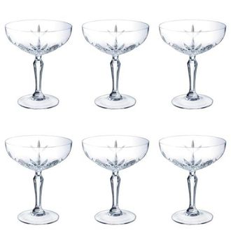Arcoroc ARC P8796 Broadway Lot de 6 fl&ucirc;tes &agrave; champagne en verre transparent 250 ml