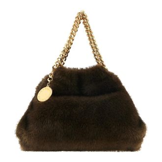 Stella McCartney Sac Mini &agrave; Cordon Falabella - Femme - Sacs - Brun - Taille: ONE Size