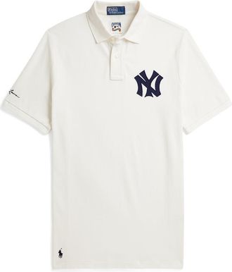 Ralph Lauren Piqu&eacute;-Poloshirt mit New York Yankees-Stickerei in