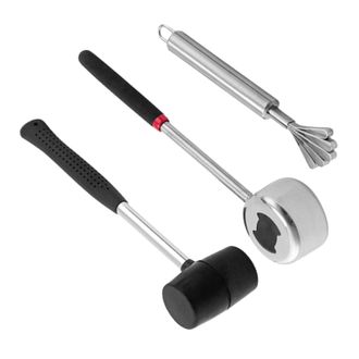 Generico Kokosnussschneider, Locher und Schaber f&uuml;r Obstschalen, robust, f&uuml;r K&uuml;che, Picknick, Camping