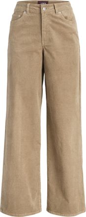 Jack & Jones Damen Jxzoe Gelly Wide Hw Pants PNT Noos, Petrified Oak, 27W x 32L