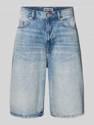 Review Jeansshorts im Used-Look mit Eingrifftaschen