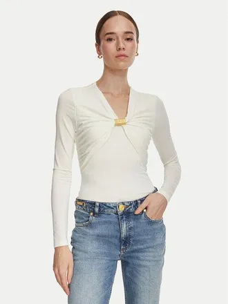 Guess Bluse G6YP05 K5118 Creme Regular Fit