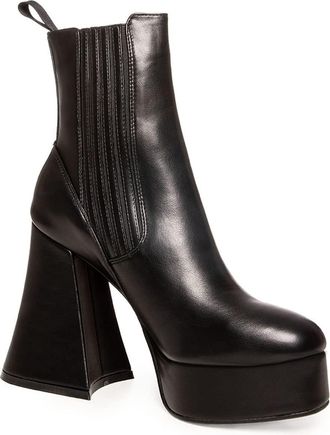 Lamoda Damen Times Up Ankle Boot, Black Pu, 38 EU