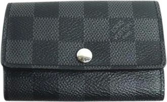 Louis Vuitton unisex, Pre-owned, Noir, Taille: ONE Size Porte-cl&eacute;s en tissu Pre-owned