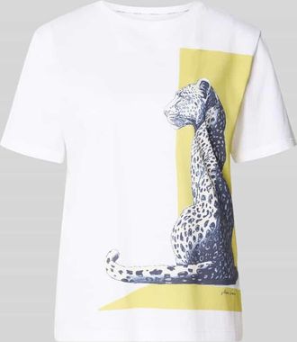 Marc Cain T-Shirt mit Motiv-Print und Rundhalsausschnitt