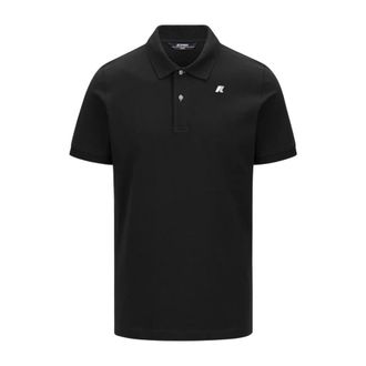 K-Way Baumwoll-Poloshirt in Schwarz - - Tops - Herren - Schwarzk - L