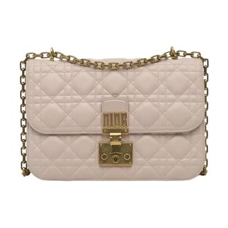 Dior Pre-owned Caro Quilted Shoulder Bag - - Pre-owned - Damen - Rosa - ONE SIZE