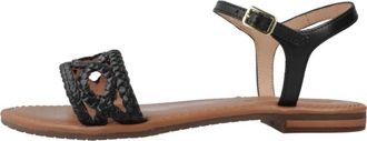 Geox Femme, Chaussures, Noir, Taille: 40 EU Sandales plates &eacute;l&eacute;gantes pour femmes