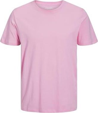 Jack & Jones Jack & Jones T-Shirt Basique &agrave; Manches Courtes et col Rond pour Homme, Prism Pink, L