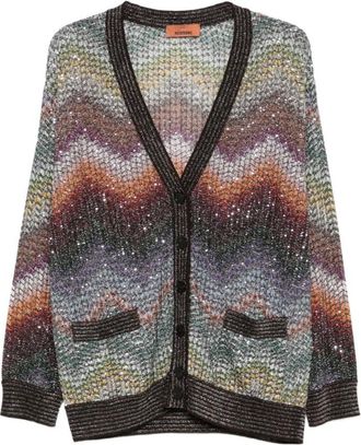 Missoni Femme, Pulls, Multicolore, Taille: 40 FR Gilet en Tricot