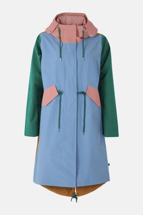 Danef&aelig; Regenjacke Danesvaneke Damen Blau Gr&uuml;n Rosa Parka
