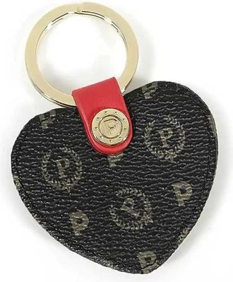Pollini Femme, Accessoires, Noir, Taille: ONE Size Portachiavi Cuore Heritage Logo Classic