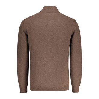 Timberland Half-Zip Wool Sweater - Brown