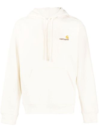 Carhartt Work in Progress hoodie American Script en coton - Tons neutres