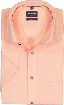 Olymp Herren Kurzarmhemd orange