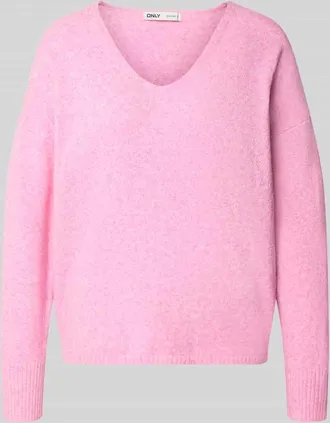 Only Relaxed Fit Pullover mit V-Ausschnitt