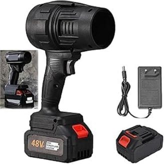 Trade Shop Trade Shop - 48V doppelakku-laubbl&auml;ser-turbo-l&uuml;fter-trockner f&uuml;r auto