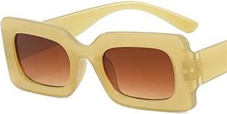 Generic 2025 Designer Square Small Frame Fashion Street Shooting Lunettes de soleil pour hommes et femmes pour les vacances en plein air (couleur : D, taille 