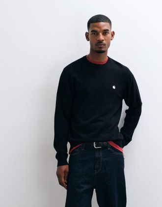 Carhartt Work in Progress Madison Strickpullover in Schwarz