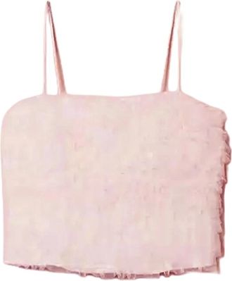 Twinset Femme, Tops, Rose, Taille: 38 FR Haut Ajust&eacute; en Tulle