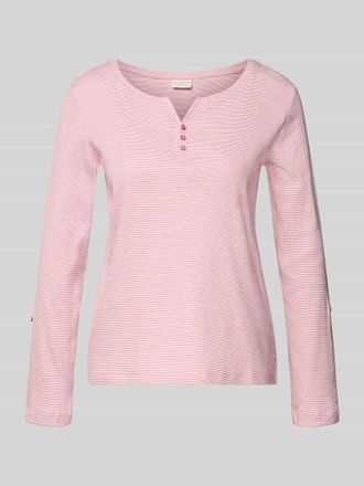 Tom Tailor Regular Fit Langarmshirt aus Baumwoll-Mix