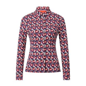 La DoubleJ Gemusterte- figurbetonte Hemdbluse - - Blouses & Shirts - Damen - Mehrfarbig - S