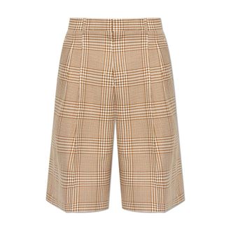 Ami Shorts mit Karomuster - - Shorts - Herren - Braun - W42