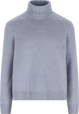 Loro Piana pull en cachemire Dolcevita à col roulé - Bleu