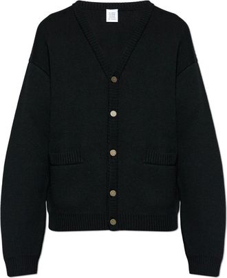 VETEMENTS Homme, Pulls, Noir, Taille: XL Wool Cardigan