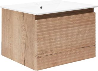 Puma Naturel Meuble de salle de bain avec vasque Naturel Savona 78x43x44,8 cm chêne halifax mat (SAVONA80DH)