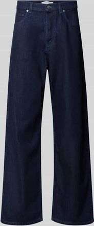 Maison Kitsun&eacute; Wide Fit Jeans aus reiner Baumwolle