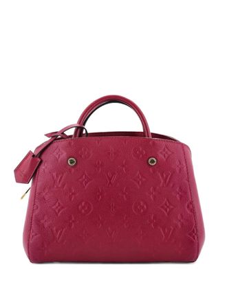 Louis Vuitton Montaigne Empreinte BB Satchel-Tasche aus Leder mit Monogramm - Rosa