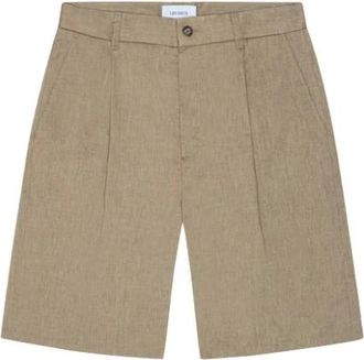 Les Deux Homme, Shorts, Vert, Taille: W34 Reece Pleated Slub Suit Pants